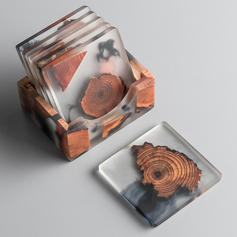 Square Coaster with Base – Madame Bougie Supplies